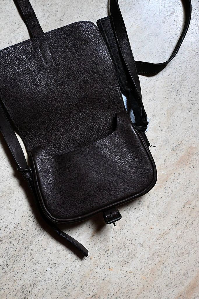 Crossbody Buckle Bag Dark Chocolate – Una