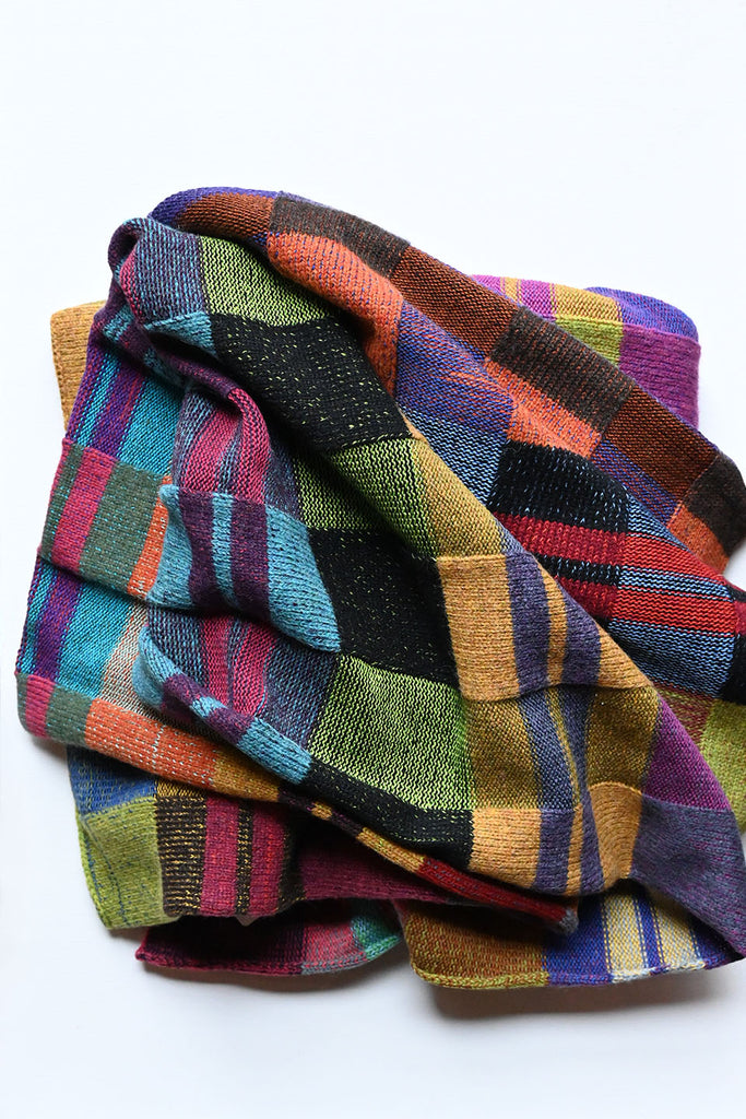 Plaid Multicolor Blanket – Una